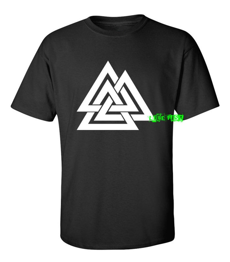 VALKNUT TRIANGLE T Shirt Nordic Paganism Viking Asatru Odin - Etsy