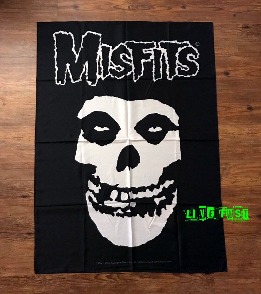 MISFITS FIEND FLAG Banner Tapestry Fabric Poster Vintage 2003 - Etsy