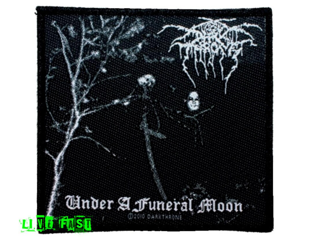 DARKTHRONE Under a Funeral Moon Patch Woven Black Metal, Death Metal Official Licensed - Etsy