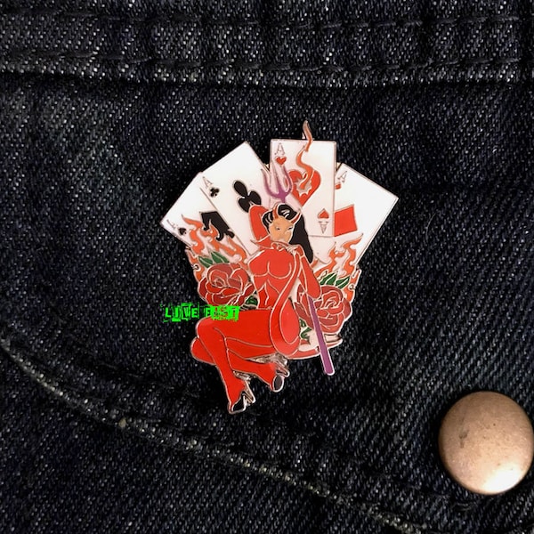 Devil Pin - Etsy