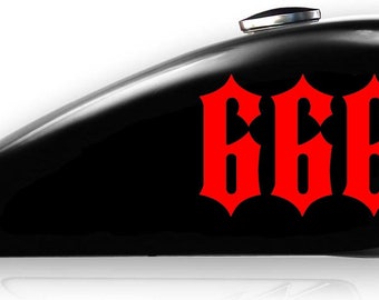 NUMBER 69 DECAL STICKER Outlaw Biker Custom Chopper Motorcycle - Etsy