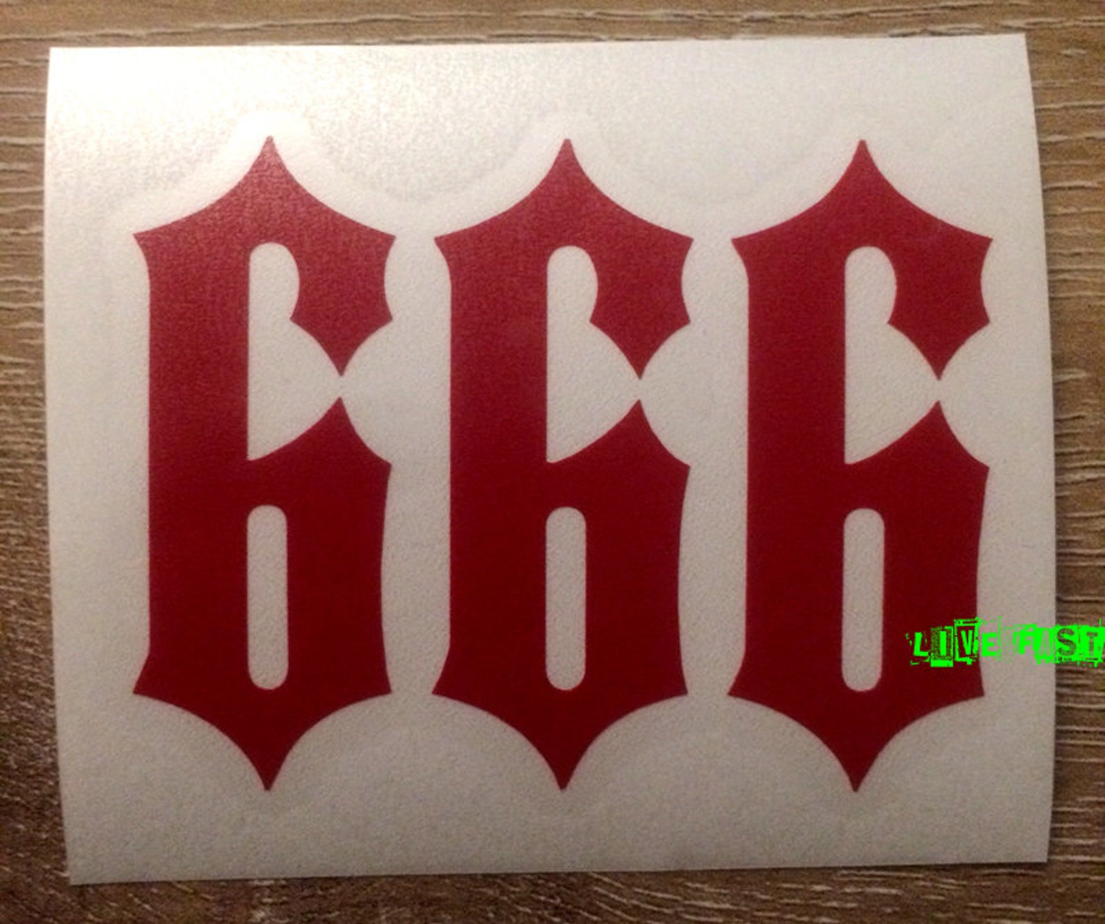 666 DECAL STICKER Outlaw Biker Custom Chopper Motorcycle Gas - Etsy