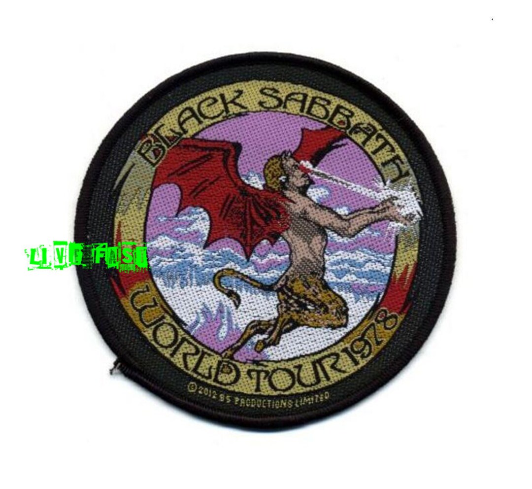 BLACK SABBATH World Tour 1978 Patch Woven Officially Licensed Patches ...