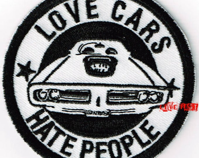 Love Cars Hate People Patch Vintage Retro Muscle Car Hot Rod - Etsy