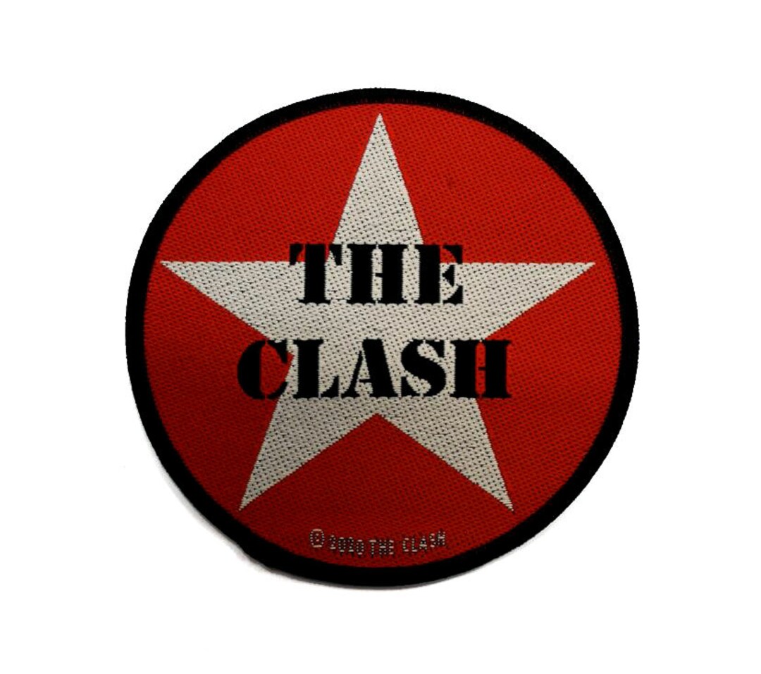 THE CLASH BAND Patch Woven Punk Rock New Wave Patches Official Licensed ...