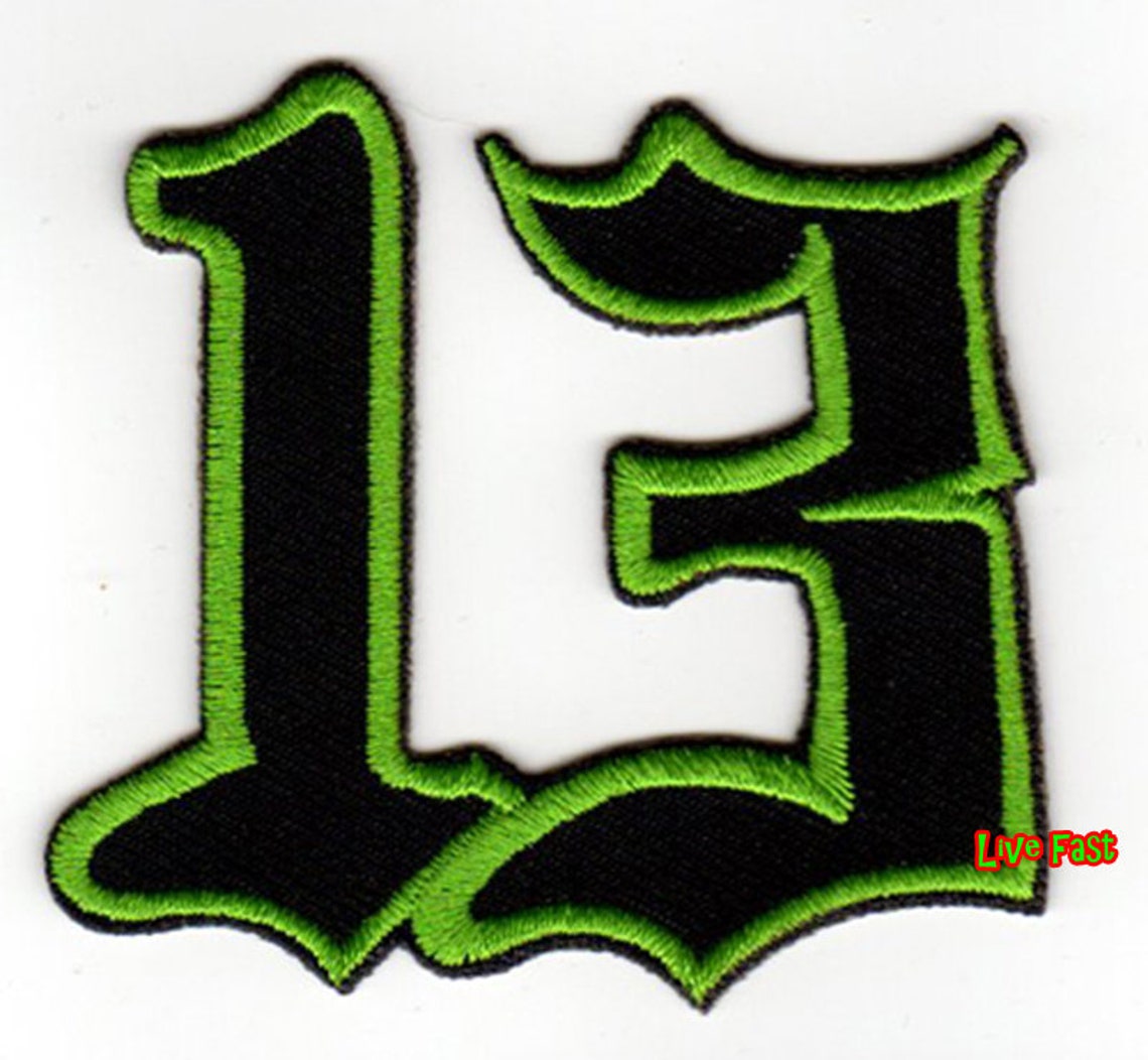 13 NUMBER THIRTEEN PATCH Lucky 13 Chopper Motorcycle Biker | Etsy