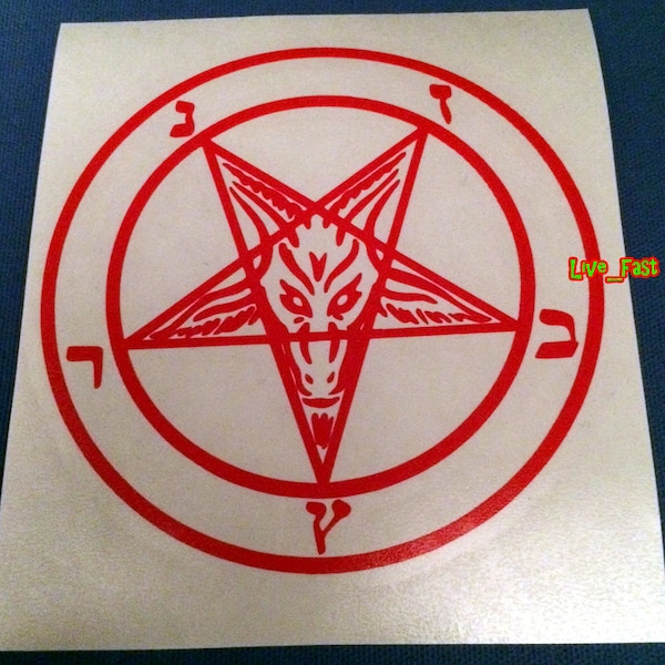 Baphomet Decal Sticker - Etsy