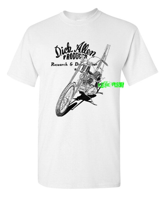 DICK ALLEN PRODUCTS T Shirt Vintage Retro Chopper Motorcycle - Etsy