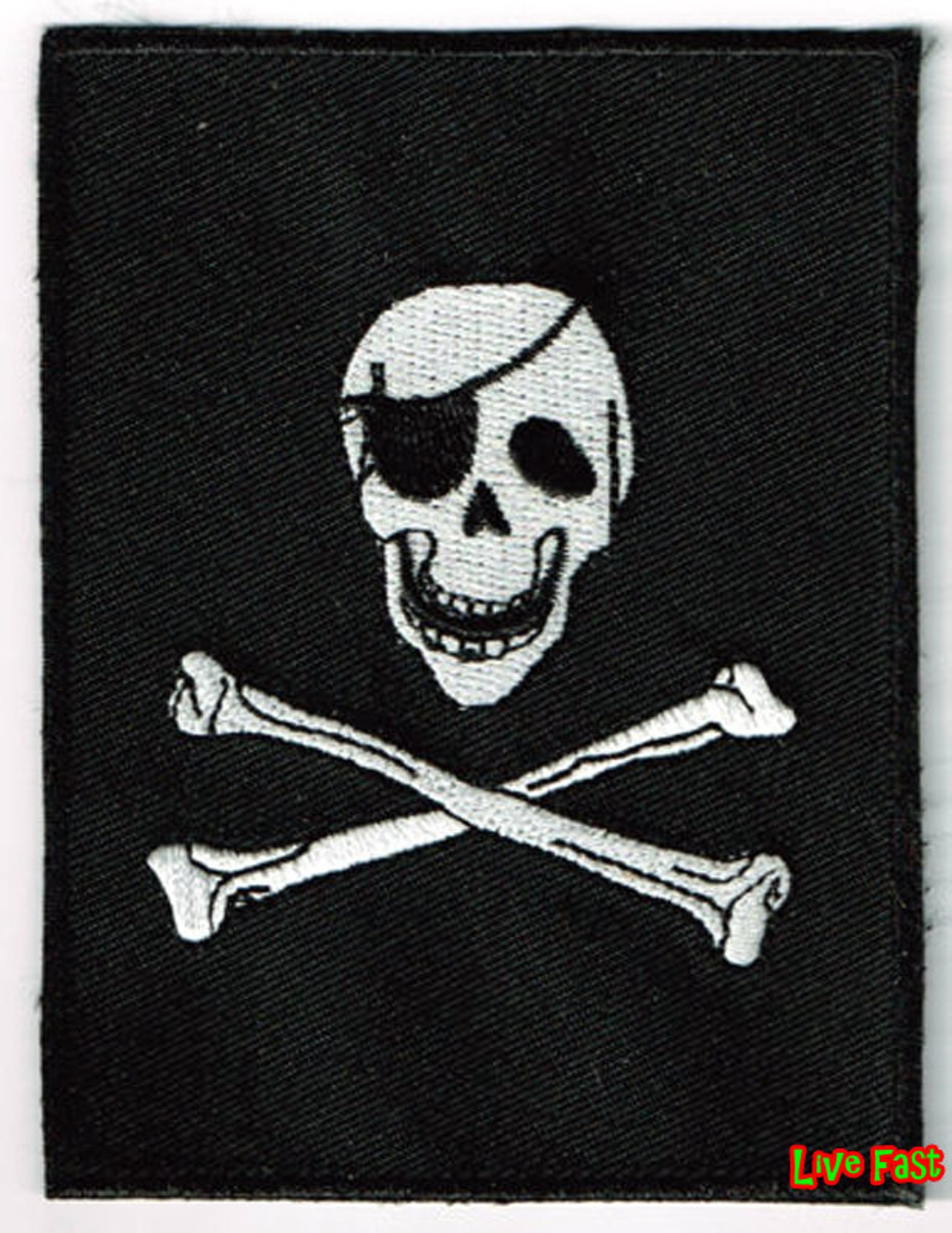 Jolly Roger Pirate Skull Patch Pirate Flag Salt Life Beach Bum - Etsy