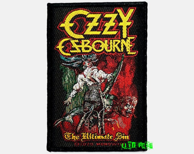 OZZY OSBOURNE the Ultimate Sin Patch Woven Officially Licensed Patches ...
