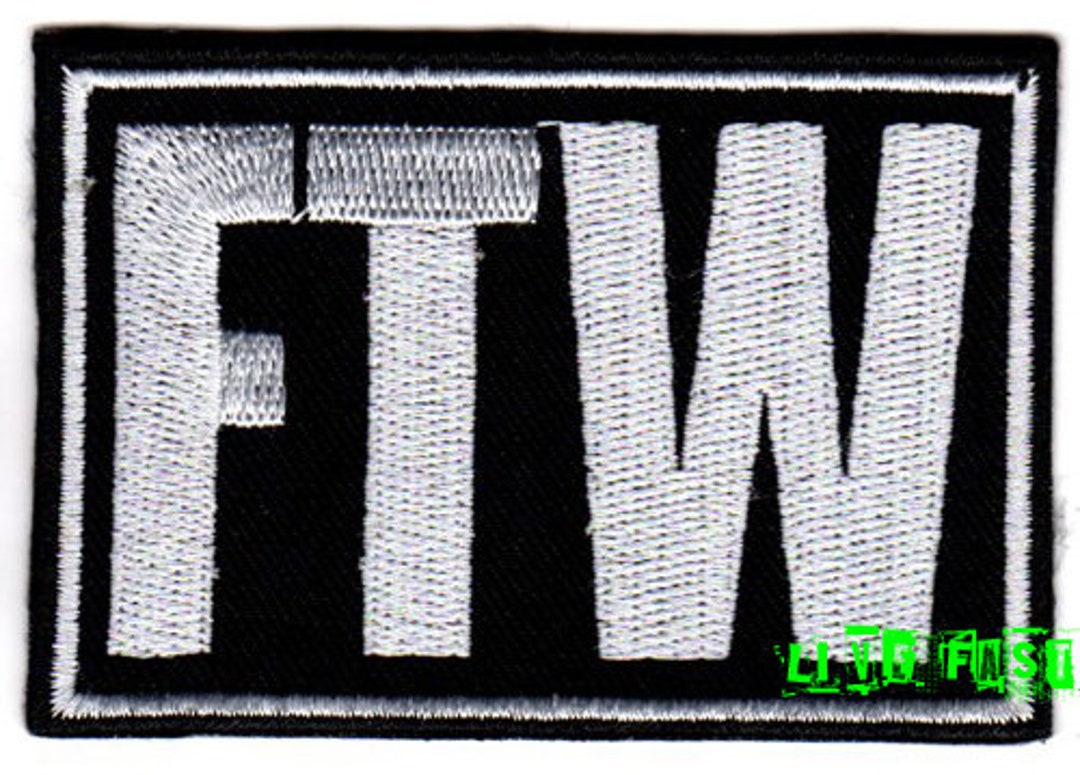 FTW Patch Fuck the World Forever Two Wheels Biker Chopper Motorcycle Vintage Retro Style ...