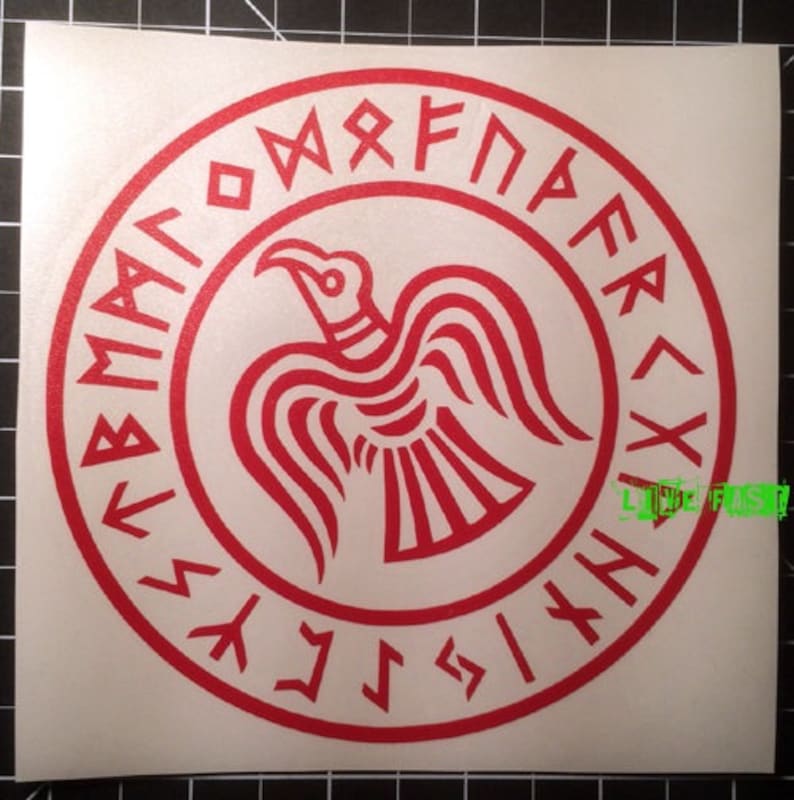 VIKING RAVEN RUNE Vinyl Decal Sticker Asatru Nordic Rune - Etsy