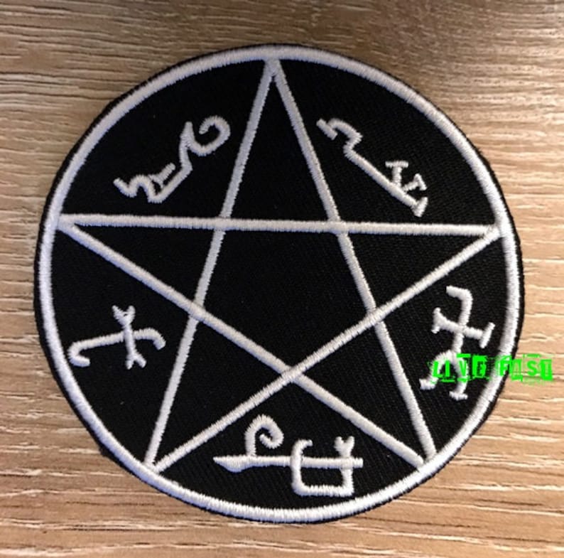 Pentagram Devils Trap Sigil Trap Patch Witchcraft Occult Symbols ...