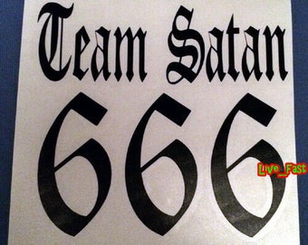 666 Vinyl Sticker Decal - Etsy