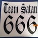 TEAM SATAN 666 STICKER Decal Vinyl Black Death Metal Goth | Etsy