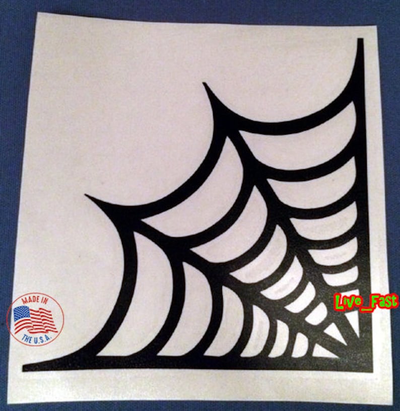 Spider Web Vinyl Decal: Hot Rod, Rat Rod, Truck, Van - Etsy