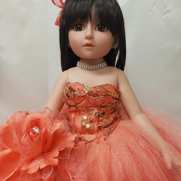 Quinceanera Doll Pink Dress - Etsy