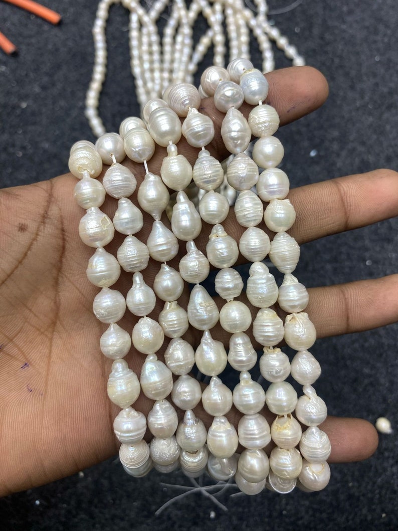 AAA High Quality Natural Fresh Water Color Baroque Shape Beads , Keshi ...