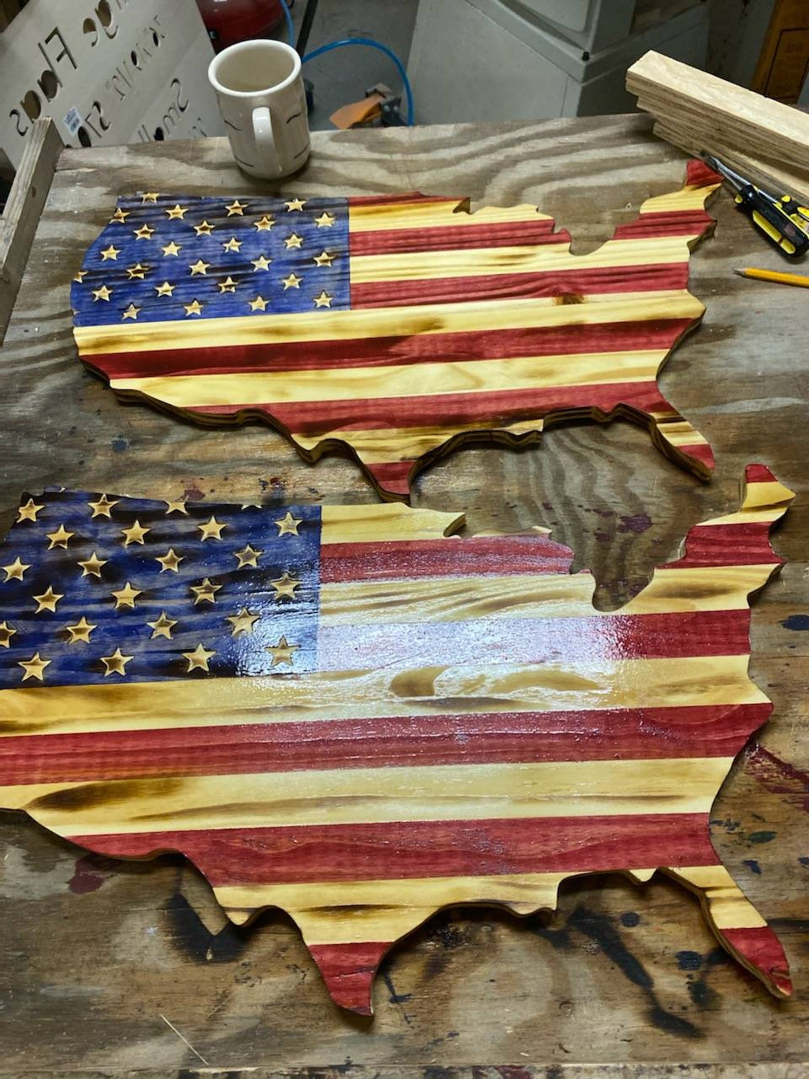 Handcrafted Carved Flags - Etsy