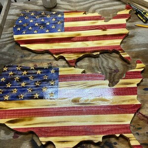 Handcrafted Carved Flags - Etsy