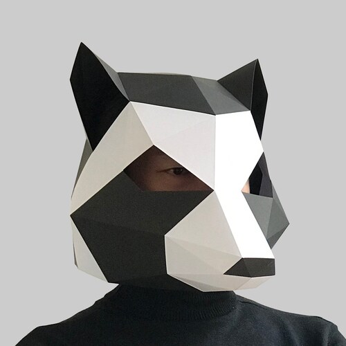 Ferret Mask Template Paper Mask Papercraft Mask Masks 3d - Etsy