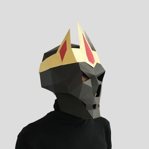 Skull King Mask Template Paper Mask Papercraft Mask Masks - Etsy