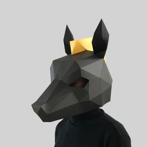 Horse Mask Template - Paper Mask, Papercraft Mask, Masks, 3d Mask, Low ...