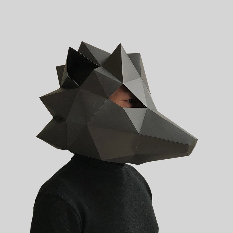 Hedgehog Mask - Etsy