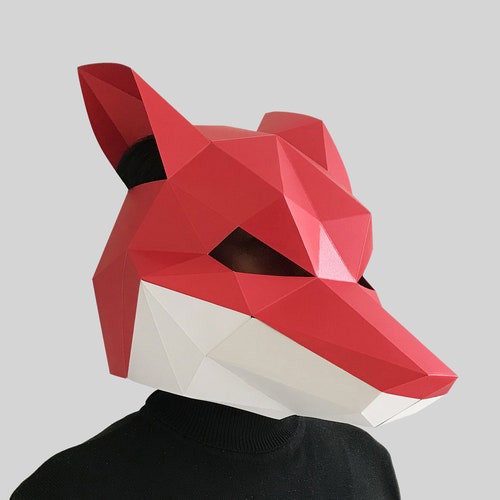 Ferret Mask Template Paper Mask Papercraft Mask Masks 3d - Etsy