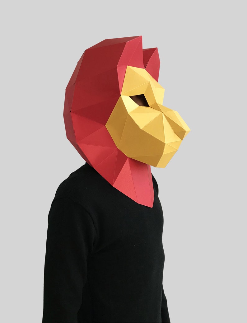 Lion King Mask Template Style 2 Paper Mask Papercraft Mask - Etsy