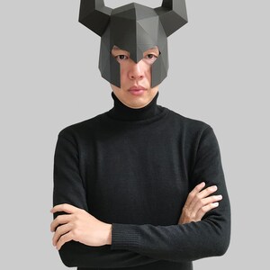Helmet 7 - Paper Mask Template, Papercraft Helmet, 3d Helmet, Low Poly ...