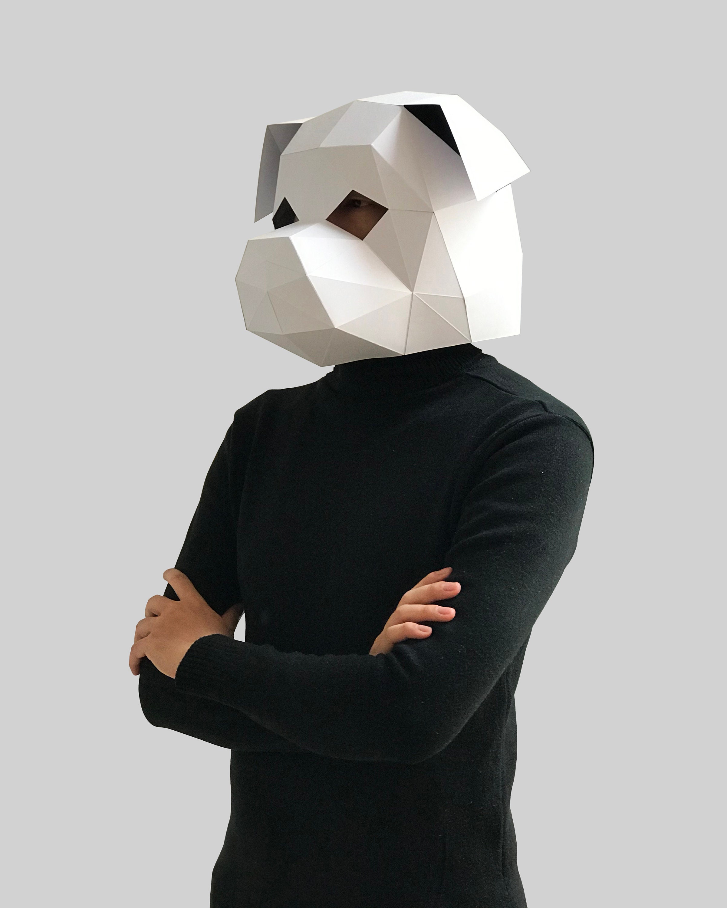 COMBO 6 Paper Mask Template Paper Mask Papercraft Mask 3d | Etsy