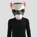Ferret Mask Template - Paper Mask, Papercraft Mask, Masks, 3d Mask, Low ...
