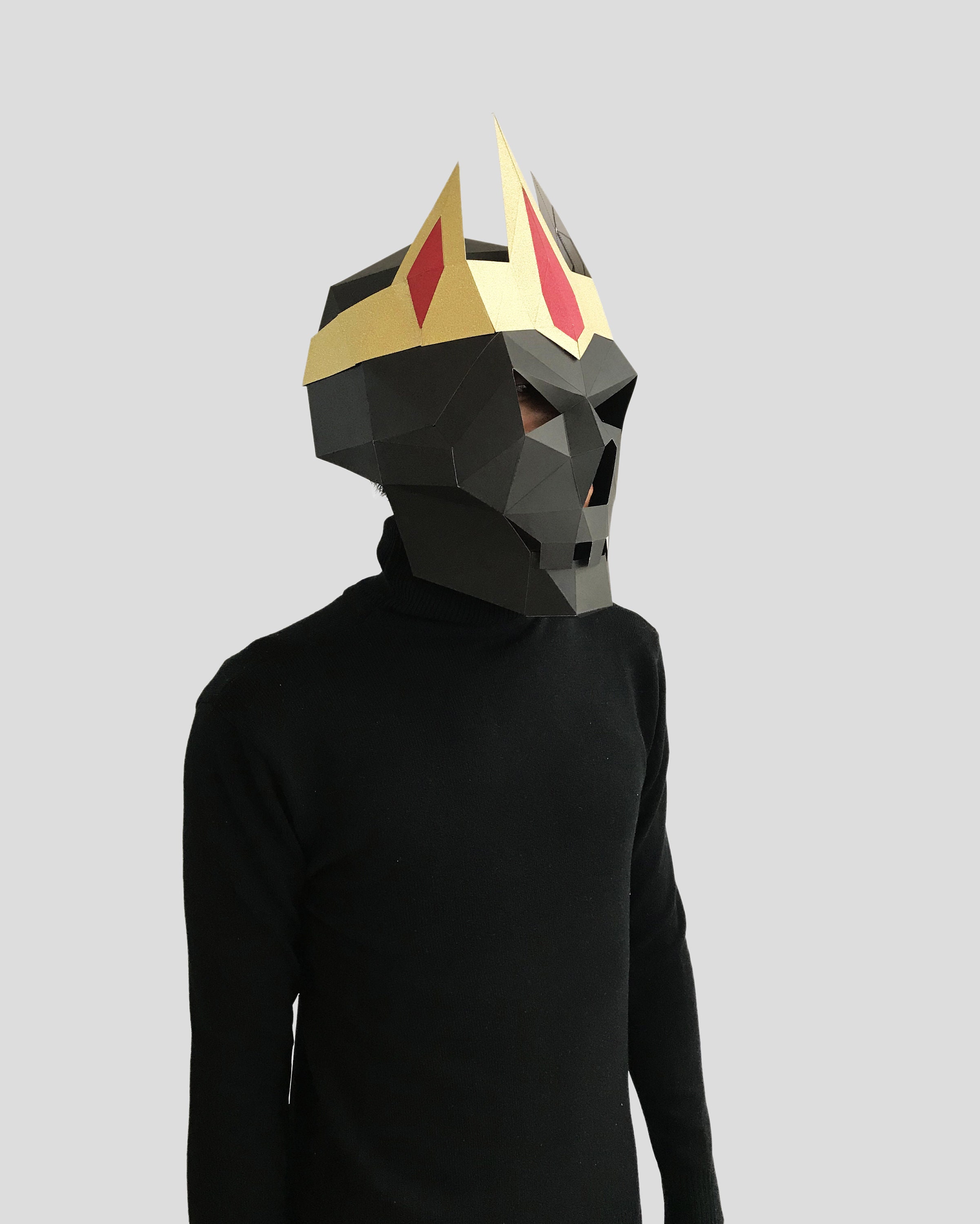 Skull King Mask Template Paper Mask Papercraft Mask Masks | Etsy