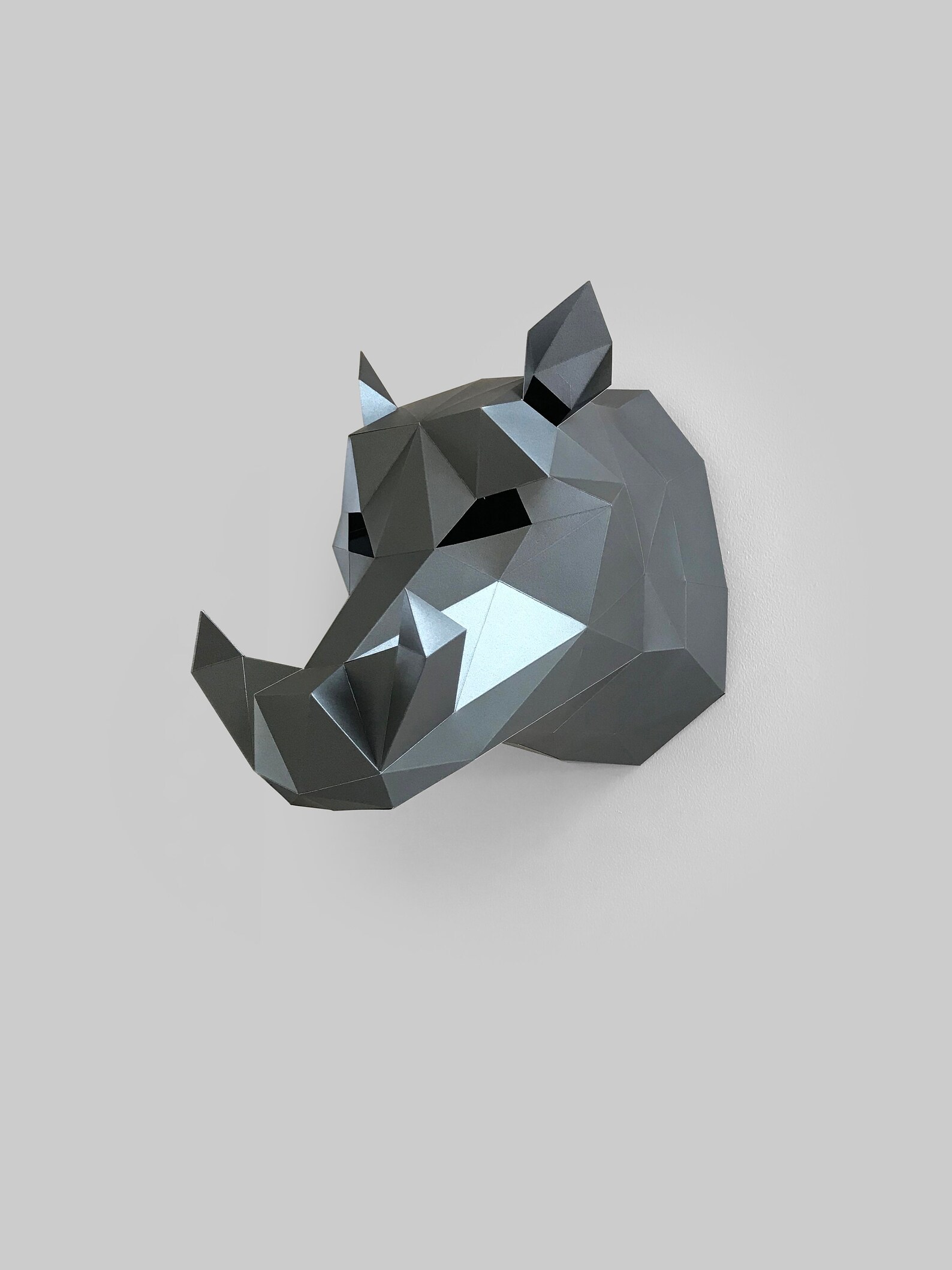 Warthog Paper Trophy Template Papercraft Low Poly Paper | Etsy