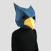 Blue Bird Mask Template Paper Mask, Papercraft Mask, Masks, 3d Mask ...