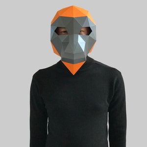 Orangutan Ape Mask Template - Paper Mask, Papercraft Mask, Masks, 3d ...