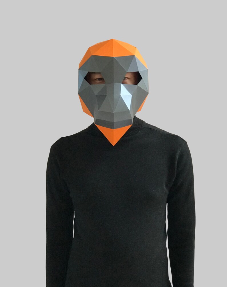 Orangutan Ape Mask Template Paper Mask Papercraft Mask | Etsy