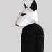 Bull Terrier Dog Mask Template Paper Mask, Papercraft Mask, Masks, 3d ...
