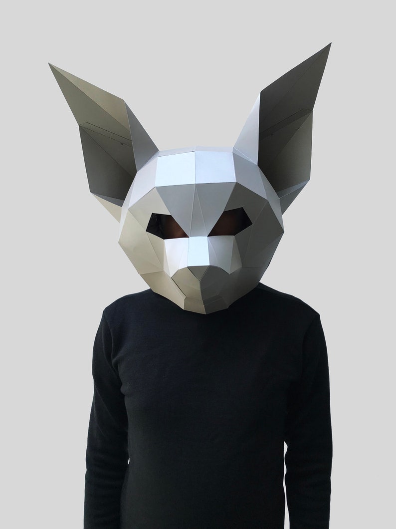 COMBO 6 Paper Mask Template Paper Mask Papercraft Mask 3d - Etsy