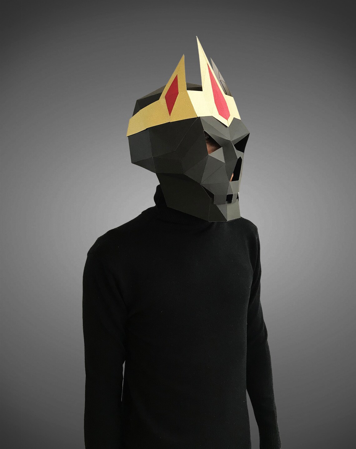 Skull King Mask Template Paper Mask Papercraft Mask Masks | Etsy