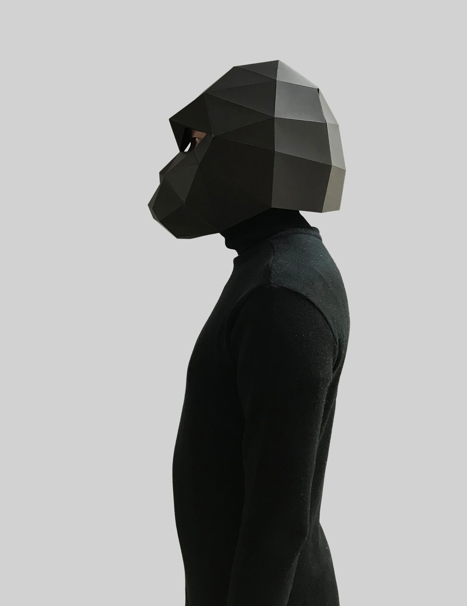 Gorilla Mask Template Paper Mask Papercraft Mask Masks 3d | Etsy