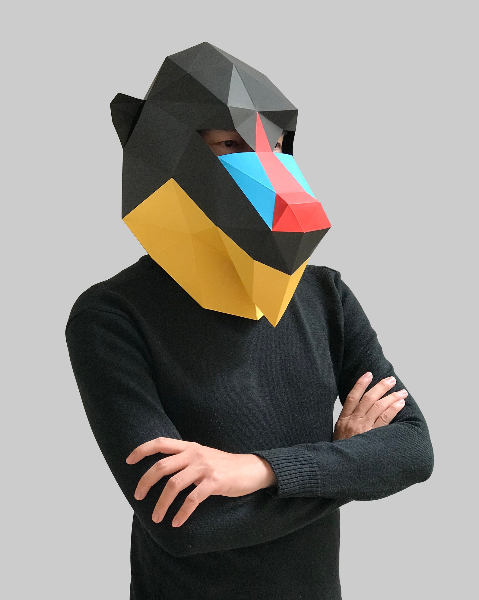 COMBO 24 Paper Mask Template Paper Mask Papercraft Mask | Etsy