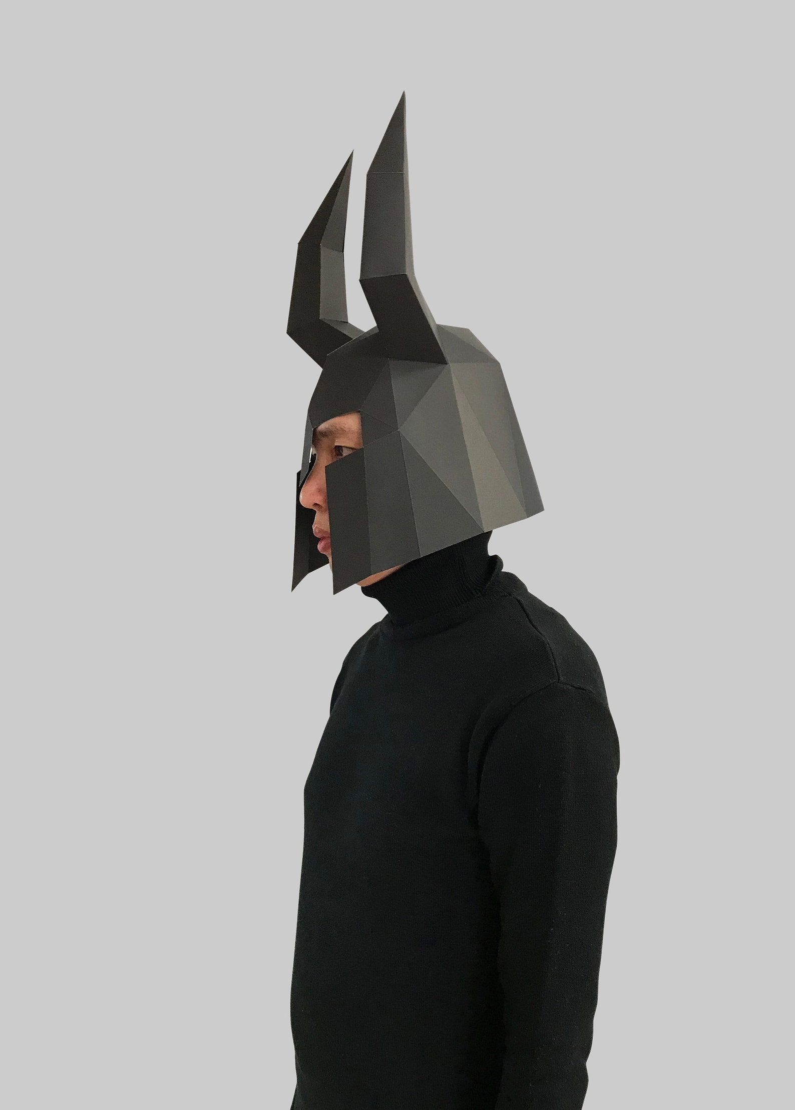 Helmet 1 Paper Mask Template Papercraft Helmet 3d Helmet - Etsy