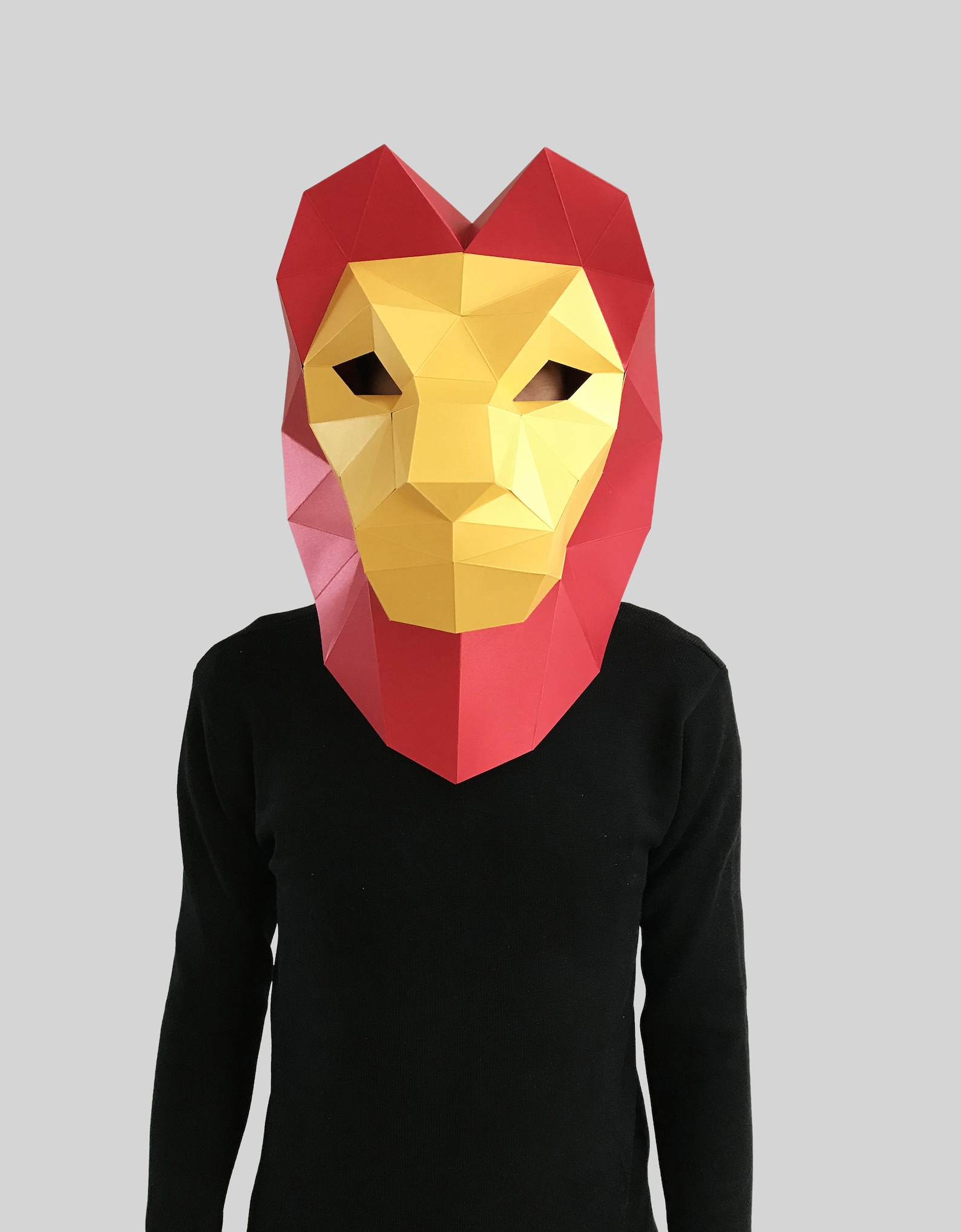 Lion King Mask Template Style 2 Paper Mask Papercraft Mask - Etsy