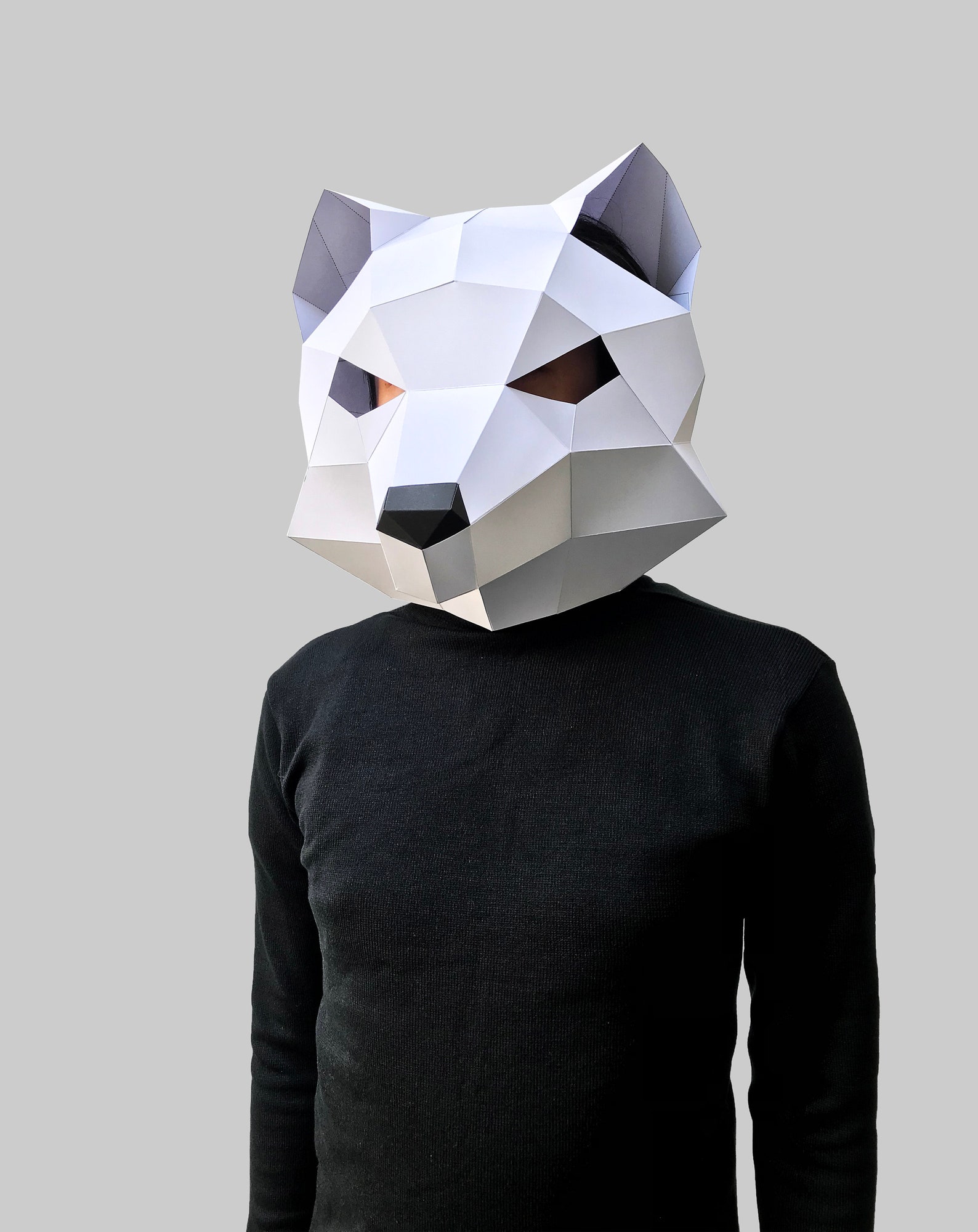 COMBO 2 Paper Mask Template Paper Mask, Papercraft Mask, Masks, 3d Mask ...