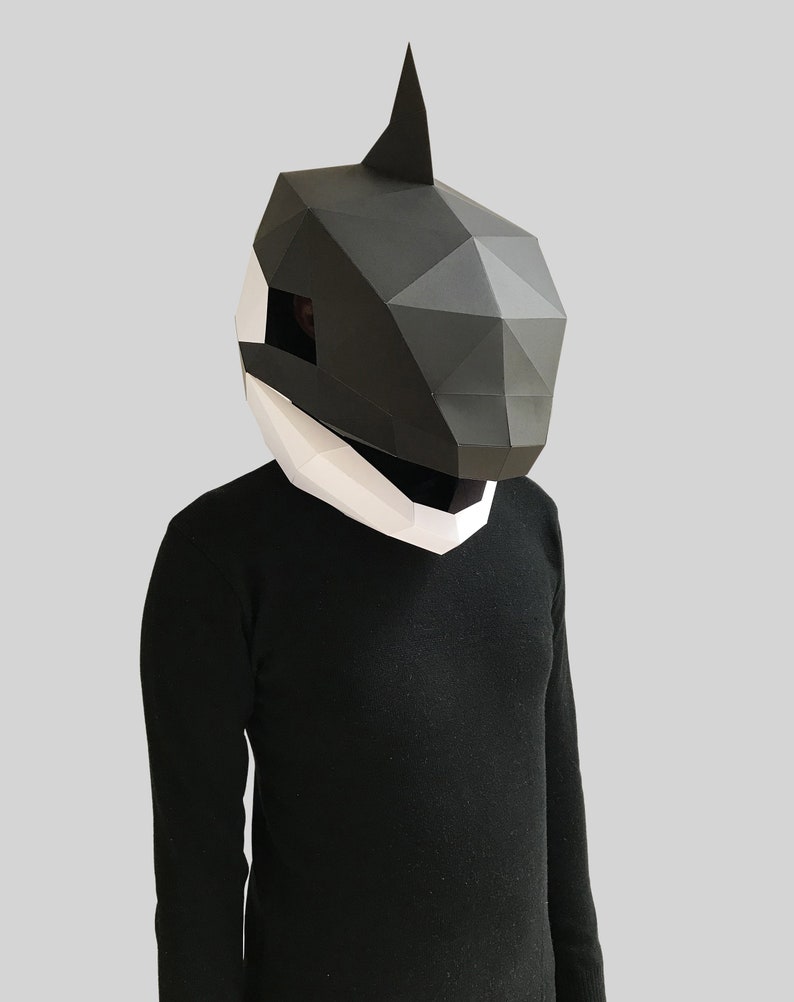 Killer whale mask template paper mask papercraft mask | Etsy