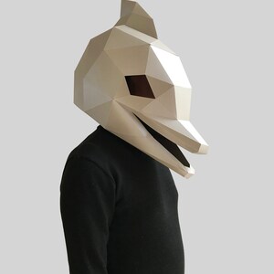 Dolphin Mask Template - Paper Mask, Papercraft Mask, Masks, 3d Mask ...