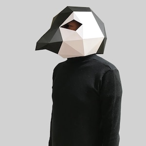 Little Penguin Mask Template - Paper Mask, Papercraft Mask, Masks, 3d ...