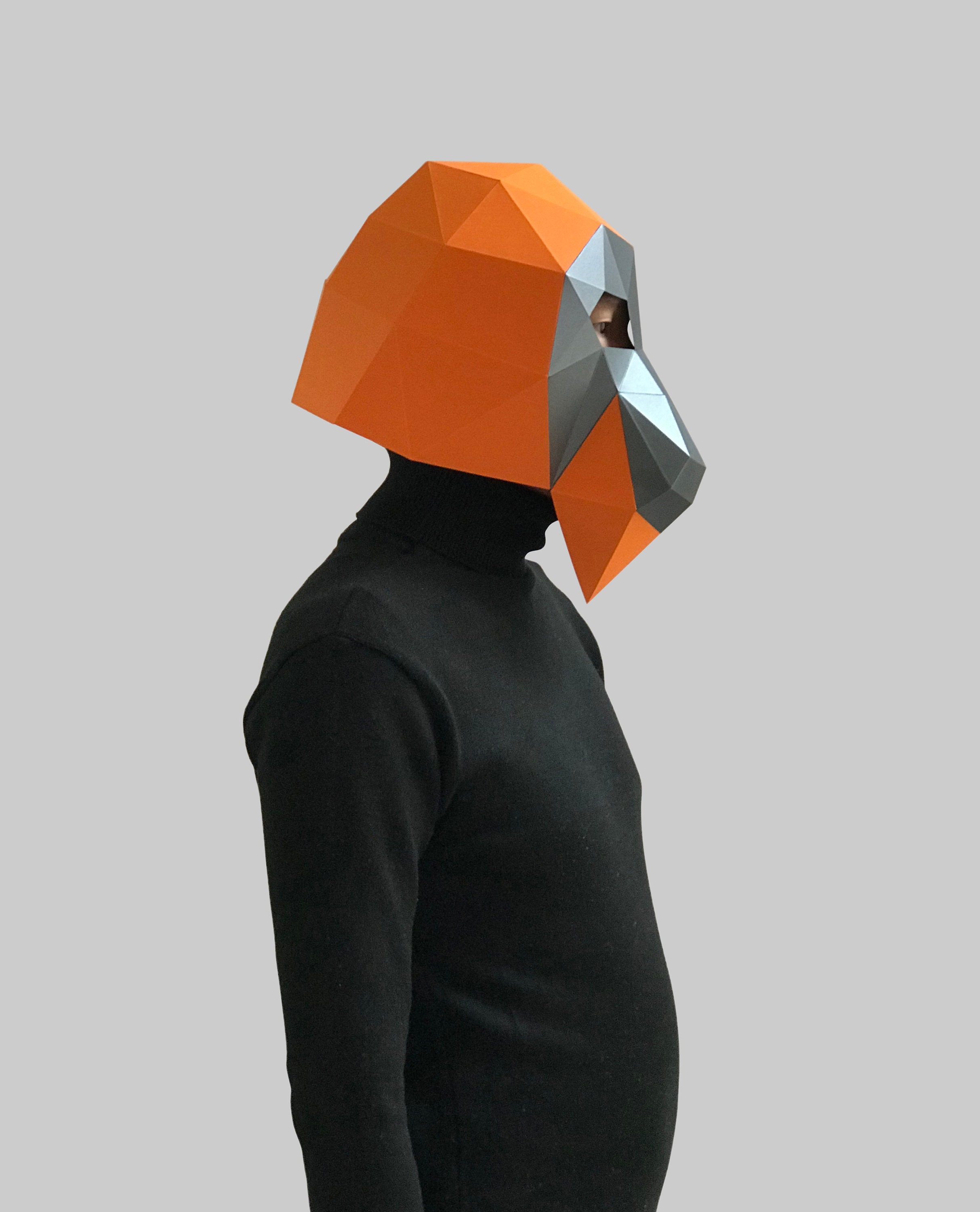 Orangutan Ape Mask Template Paper Mask Papercraft Mask | Etsy